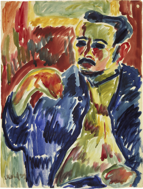 Brücke-Museum | Werke | Bildnis H (Erich Heckel)